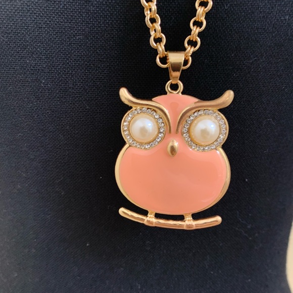 Amrita Singh | Jewelry | Amrita Singh Miami Owl Pendant Peach Pearl ...